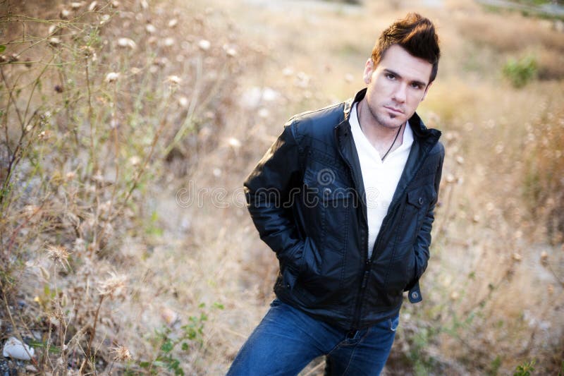 Man in the country stock image. Image of happiness, country - 18018839