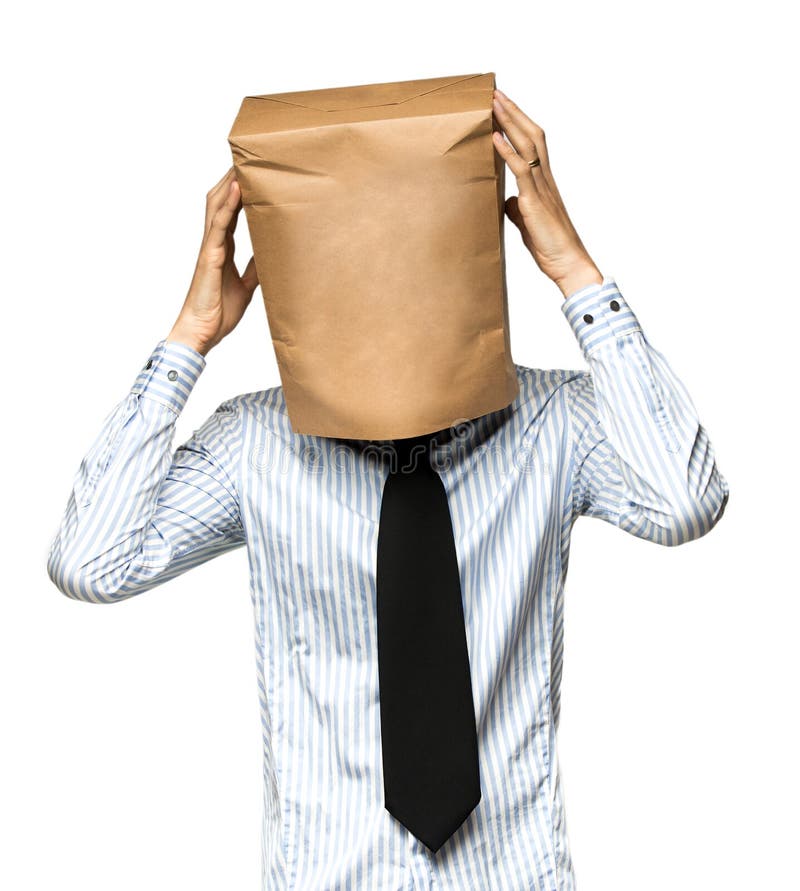 Man Covering His Head Using Paper Bag Stock Photos - Free & Royalty ...