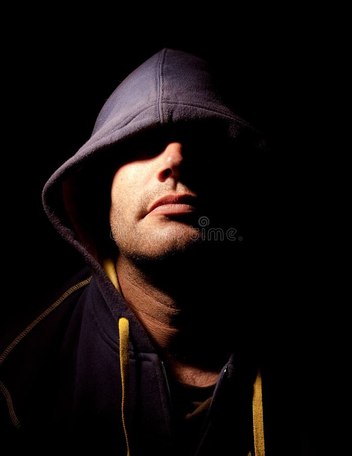 Man with cowl stock photo. Image of cowl, pose, studio - 21640084