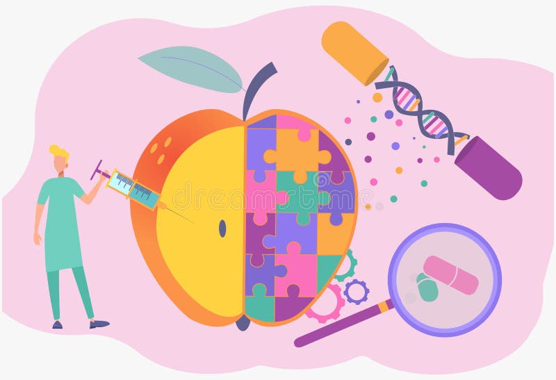 Genetic Modify Foods Stock Illustrations – 14 Genetic Modify Foods ...