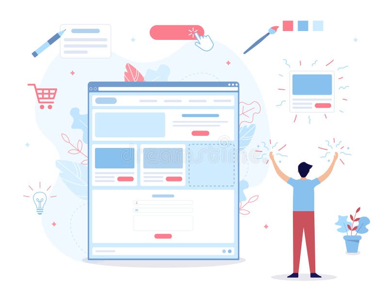 Isometric Website and Mobile Website Development Concept. Website ...