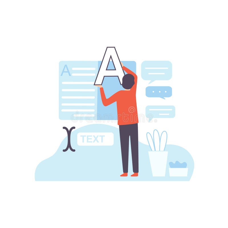 Man Creating Web Site Page, Digital Content Creating, Technology ...