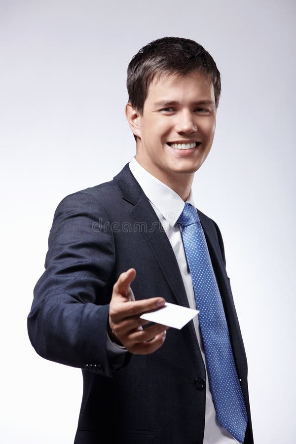 A man with a credit card stock image. Image of confidence - 18556393