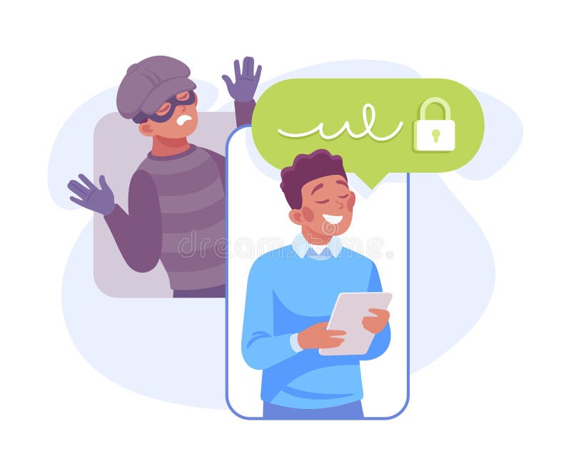 Man Criminal Commit Crime and Theft Vector Illustration Stock ...