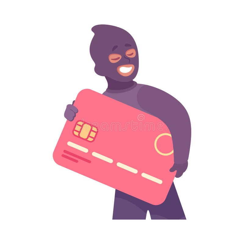 Man Criminal Commit Crime and Theft Vector Illustration Stock Vector ...