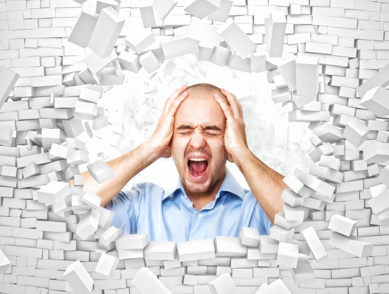 Man and crisis stock image. Image of casual, crisis, fail - 77594053