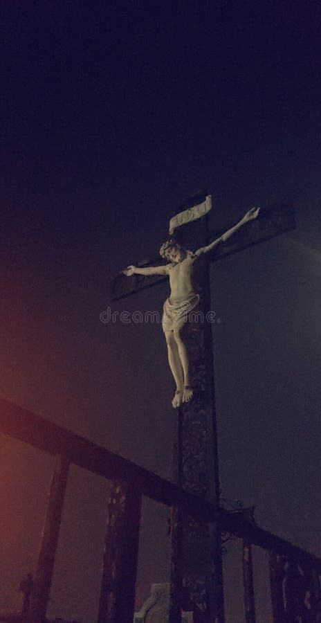 The man on the cross stock image. Image of jesus, pain - 127037847