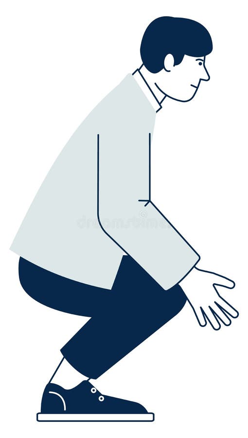 Crouch Pose Stock Illustrations – 87 Crouch Pose Stock Illustrations ...