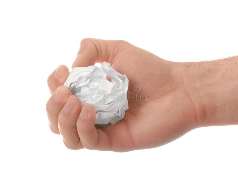 Person Crumpling Paper Stock Images - Download 145 Royalty Free Photos