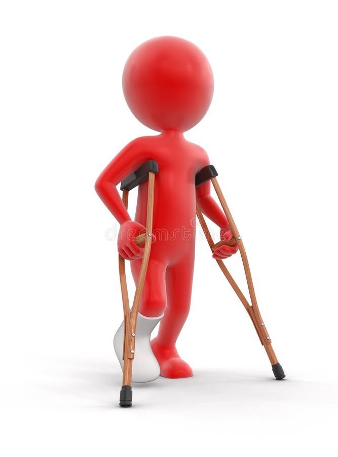 Cartoon Man Crutches Stock Illustrations – 564 Cartoon Man Crutches ...