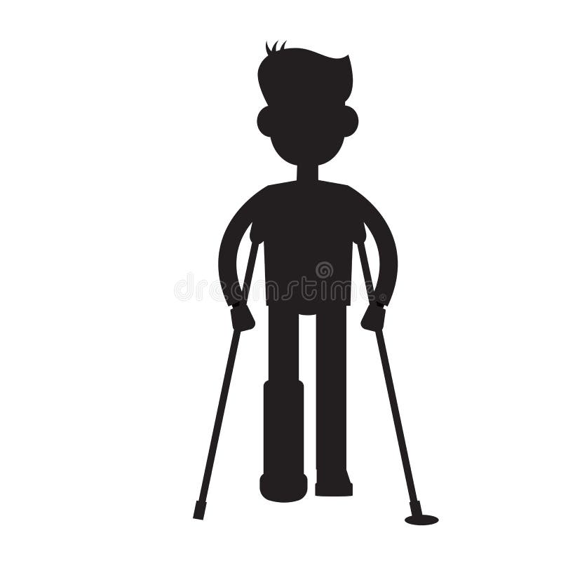 Cartoon Man Crutches Stock Illustrations – 564 Cartoon Man Crutches ...