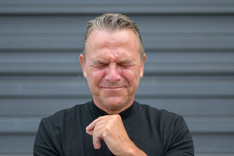 Portrait of a Crying Transgender Man Stock Image - Image of transsexual ...
