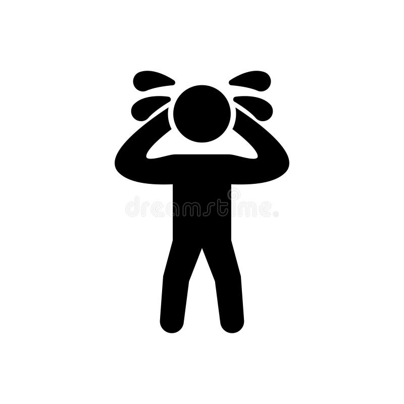 Man crying stock vector. Illustration of tears, character - 212378082