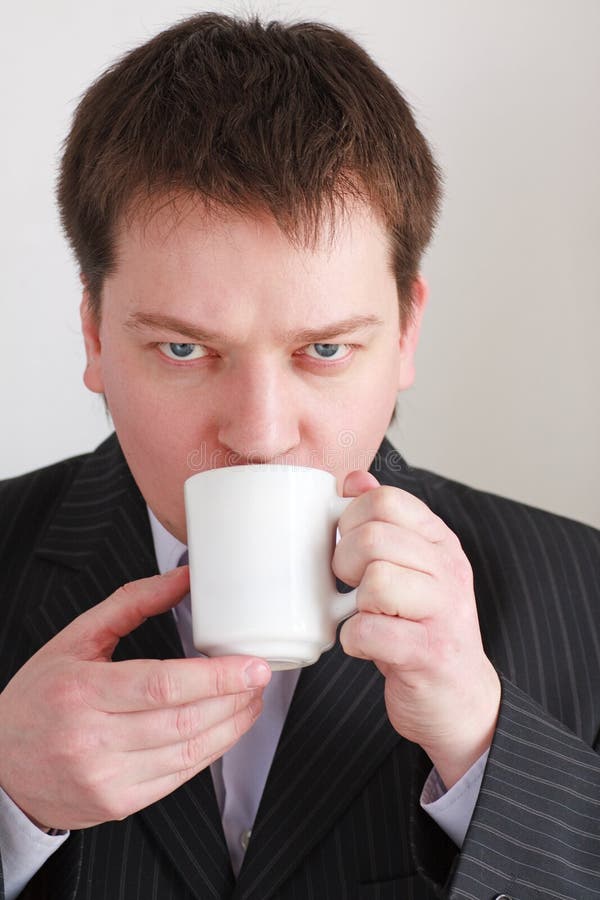 Man with cup close up stock photo. Image of adult, young - 9087404