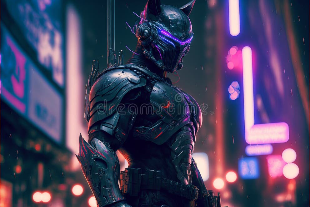 The Man in the Cyber Skeleton, Cyber Man, 3D Stock Illustration ...