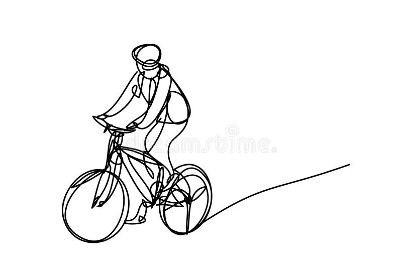 Cycling Line Drawing Stock Illustrations – 1,256 Cycling Line Drawing ...