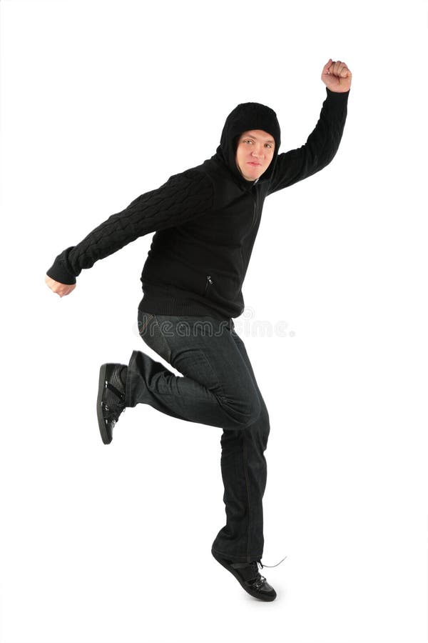 Man dancing stock image. Image of casual, white, healthy - 8148263
