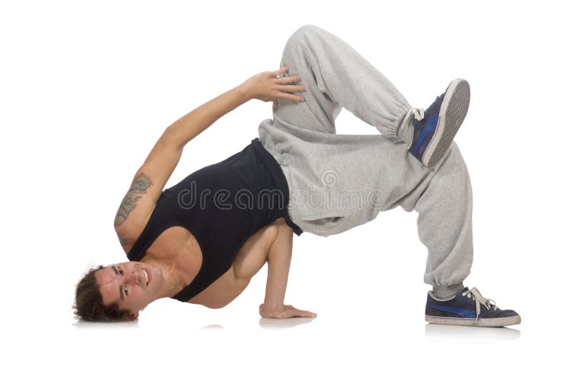 Man dancing isolated stock photo. Image of exercising - 47311418