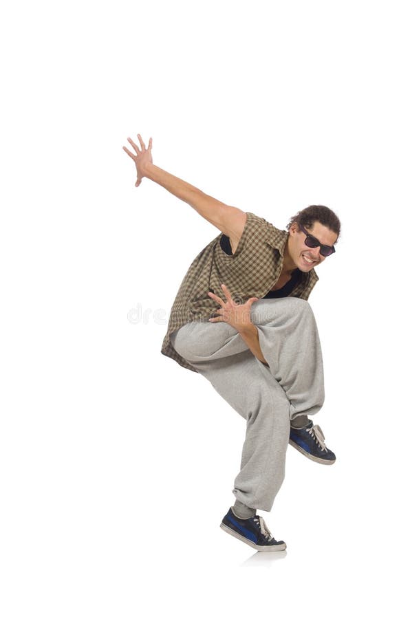 Man dancing isolated stock photo. Image of happy, disco - 47564396