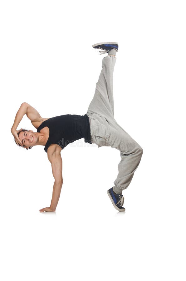 Man dancing isolated stock photo. Image of gymnast, athletic - 48209454