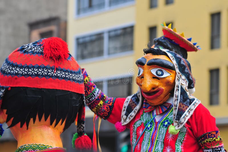 Man Dancing with Mask with Gesture -puno Peru Stock Image - Image of ...