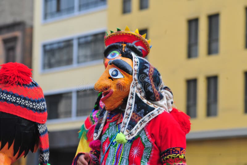 Man Dancing with Mask with Gesture -puno Peru Stock Photo - Image of ...