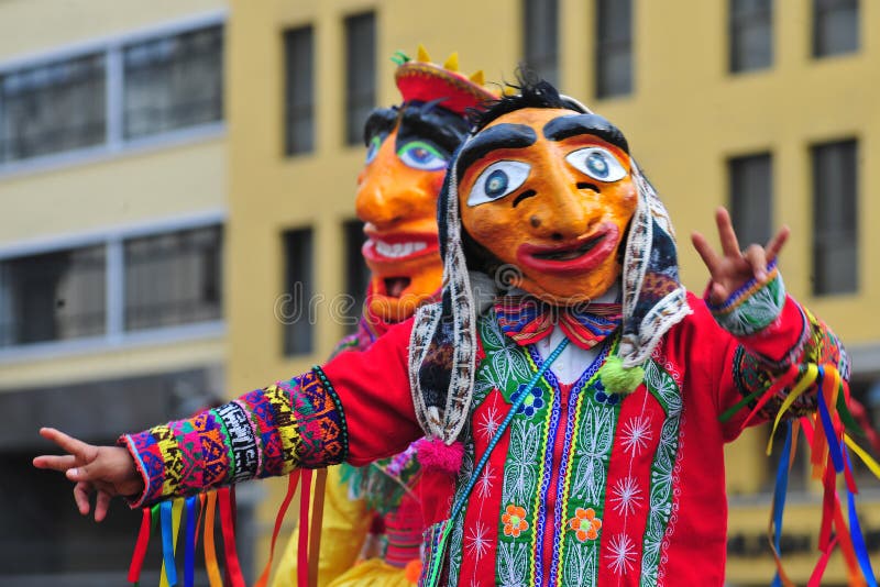 Man Dancing with Mask with Gesture -puno Peru Stock Photo - Image of ...