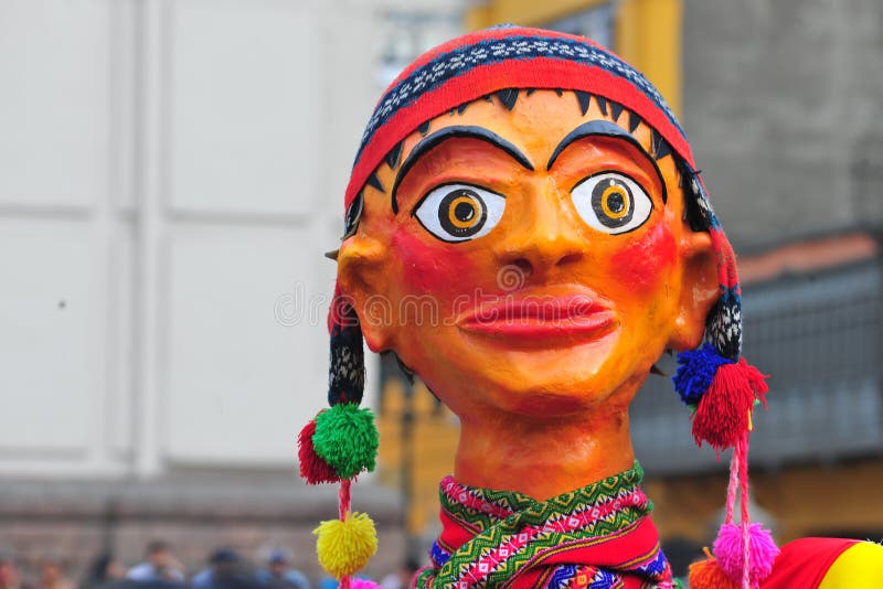 Man Dancing with Mask with Gesture -puno Peru Stock Image - Image of ...