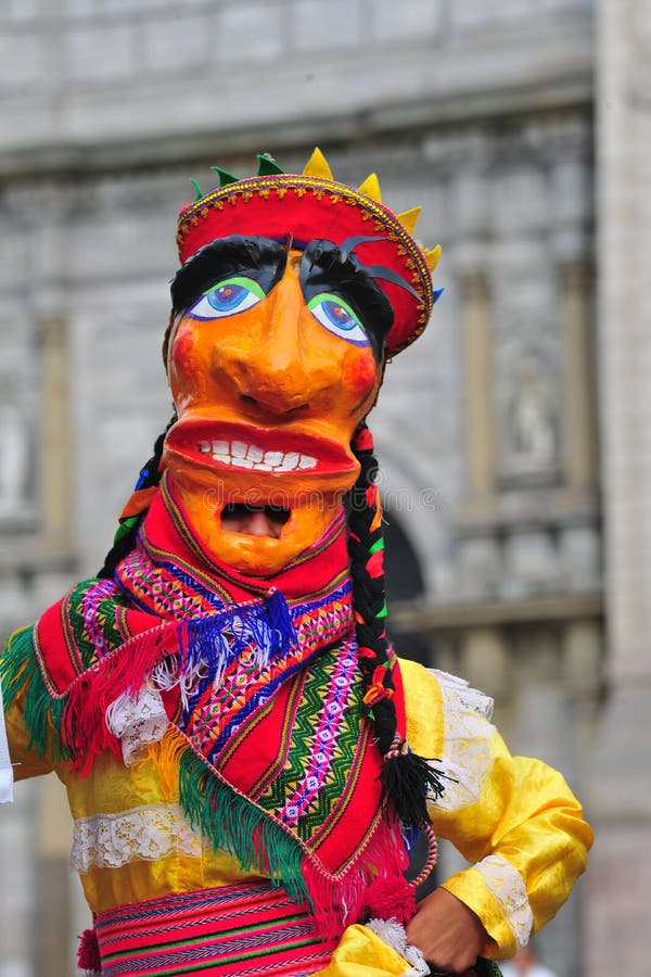 Man Dancing with Mask with Gesture -puno Peru Editorial Stock Photo ...