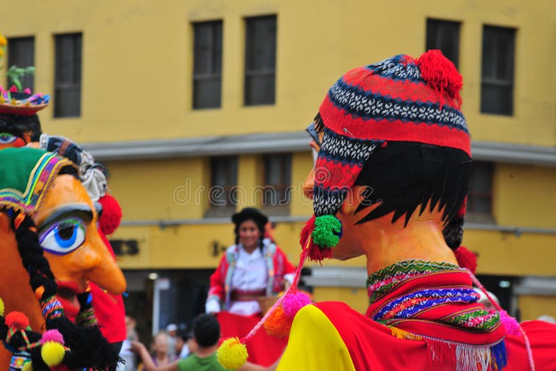 Man Dancing with Mask with Gesture Puno Peru Editorial Stock Image ...