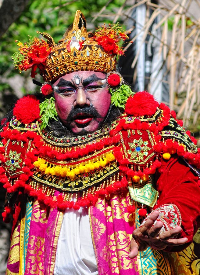 A Man Dancing at Traditional Show in Bali, Indonesia Editorial ...