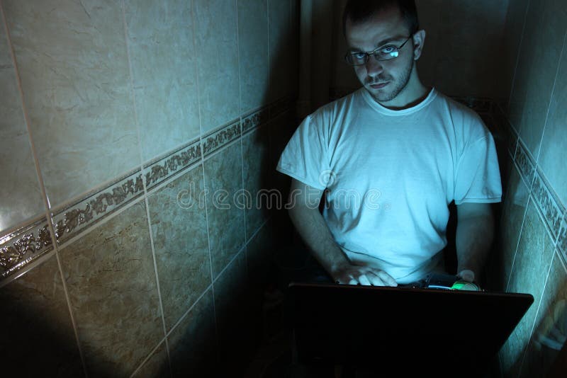 Man with in a dark room stock image. Image of dark, human - 11818005