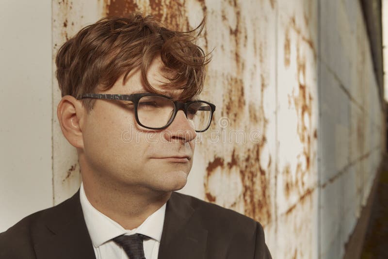 Portrait at rusty wall stock photo. Image of rust, young - 11019142