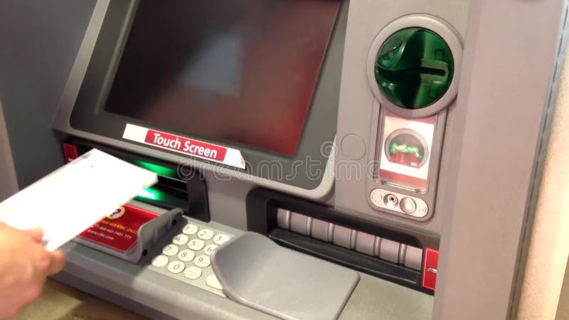 Man Deposit a Cheque Inside Envelope Stock Footage - Video of screen ...