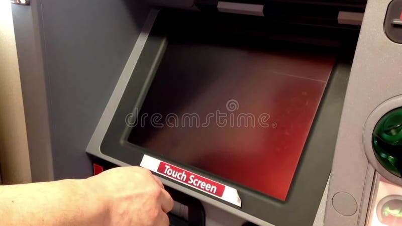 Man Depositing Cheque at ATM Machine Stock Footage - Video of machine ...