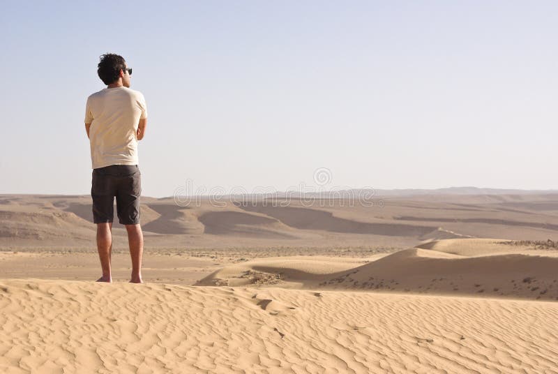 Man in the desert stock photo. Image of person, adult - 33434756