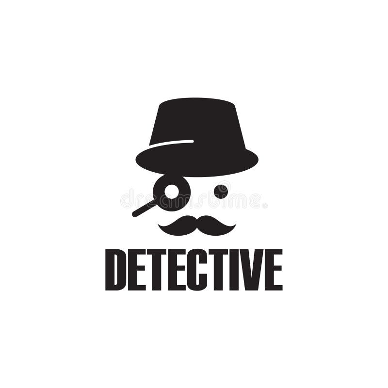 Man Detective Agent Logo Design Stock Illustration - Illustration of ...