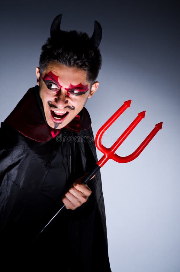 Man in devil costume stock image. Image of lucifer, person - 33348225