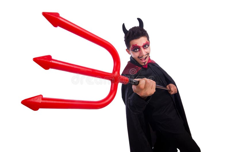 Man in devil costume stock image. Image of demon, monster - 33763787