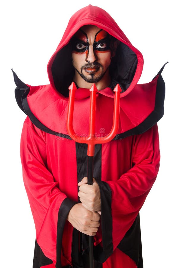 Man devil stock photo. Image of person, devil, male, funny - 34286834