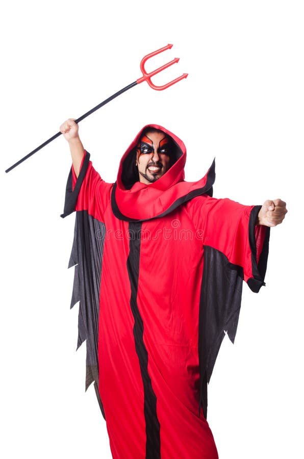 Man devil stock photo. Image of male, horn, horned, happy - 34288206