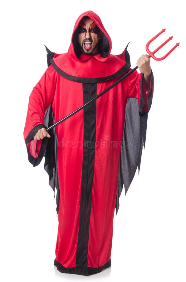 Man devil stock image. Image of funny, inferno, scary - 34469409