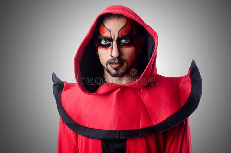 Man devil stock image. Image of demon, halloween, party - 46640649