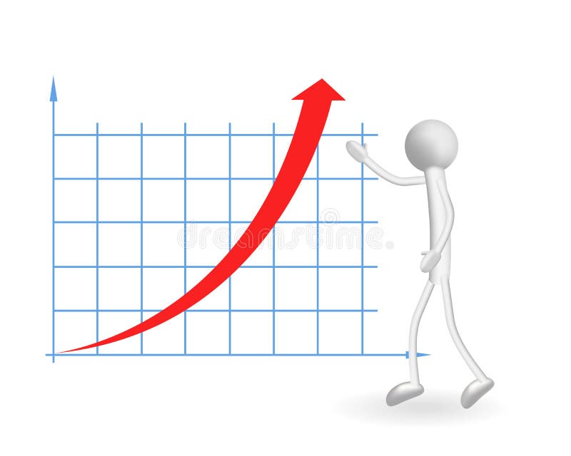 The man and diagram stock vector. Illustration of arrow - 14897789