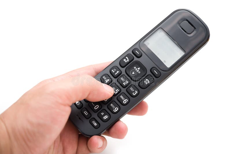 Wireless telephone stock image. Image of electric, button - 6781545