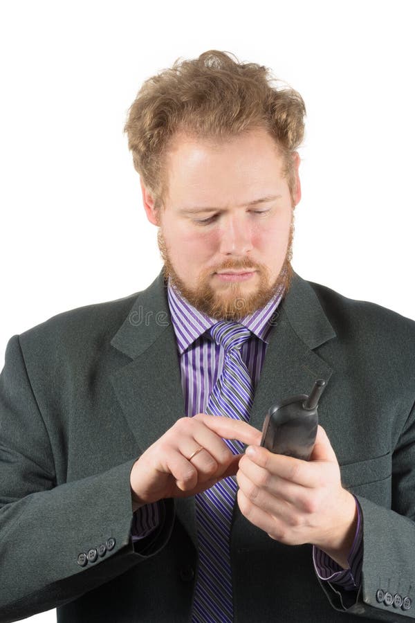 Man dials a number stock image. Image of dial, phone - 55811909