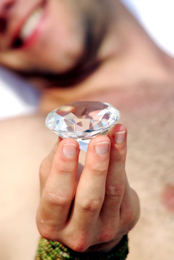 Man with diamond stock photo. Image of adult, luxury, healthy - 2082698