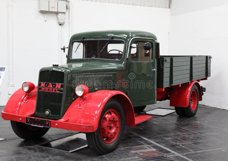 MAN Diesel truck from 1955 editorial image. Image of germany - 26791215