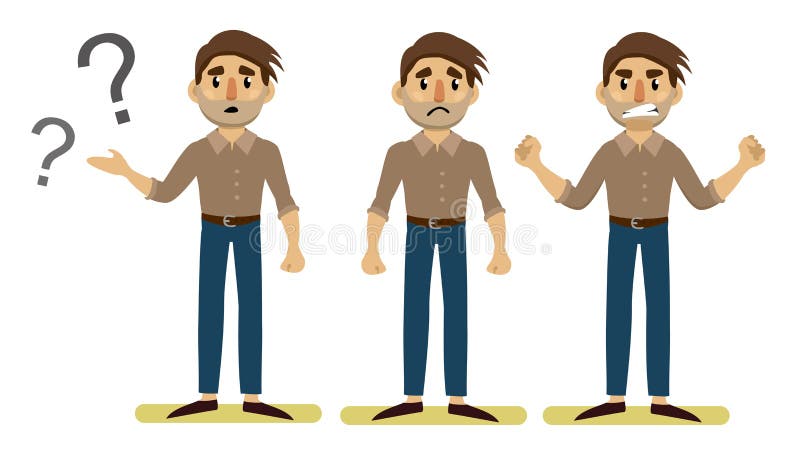 Chagrin Expressions Stock Illustrations – 3 Chagrin Expressions Stock ...