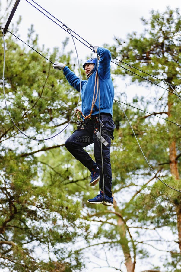 Man on a difficult course stock image. Image of activity - 69708951